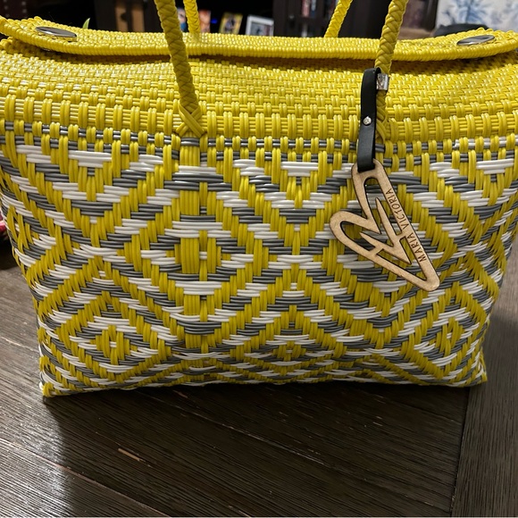 Maria Victoria | Bags | Very Uniquely Colored Woven Maria Victoria Tote ...